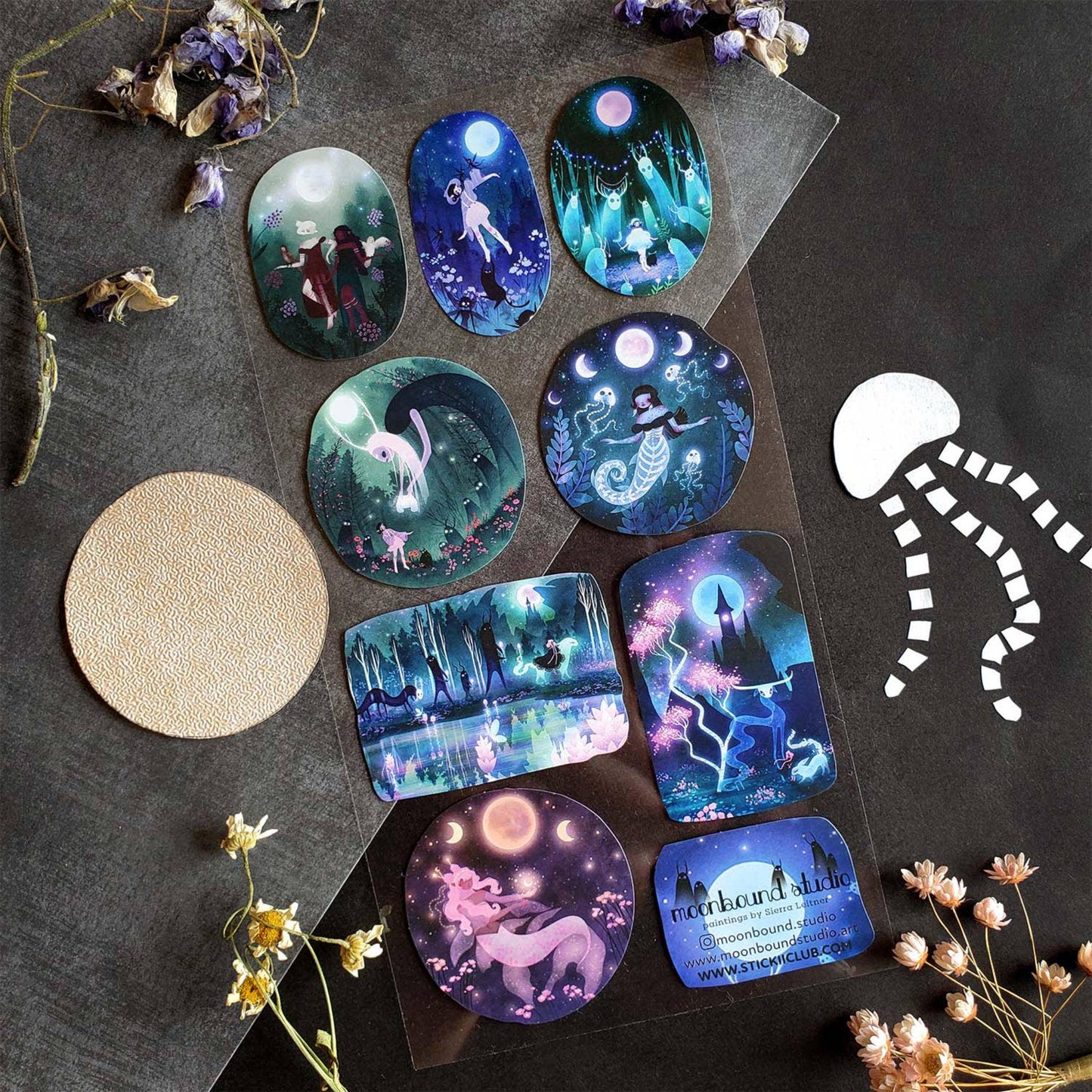 STICKII - Sticker Sheet - Moonbound Studio -Moonlight Magic – Ink ...