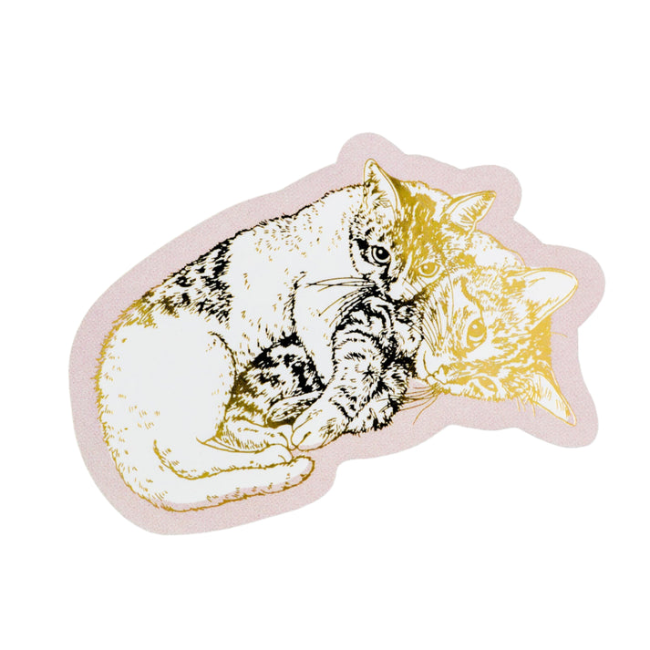 Rokkaku - Cat Art Collection - Cat Sticker - Love – Ink & Starstuff