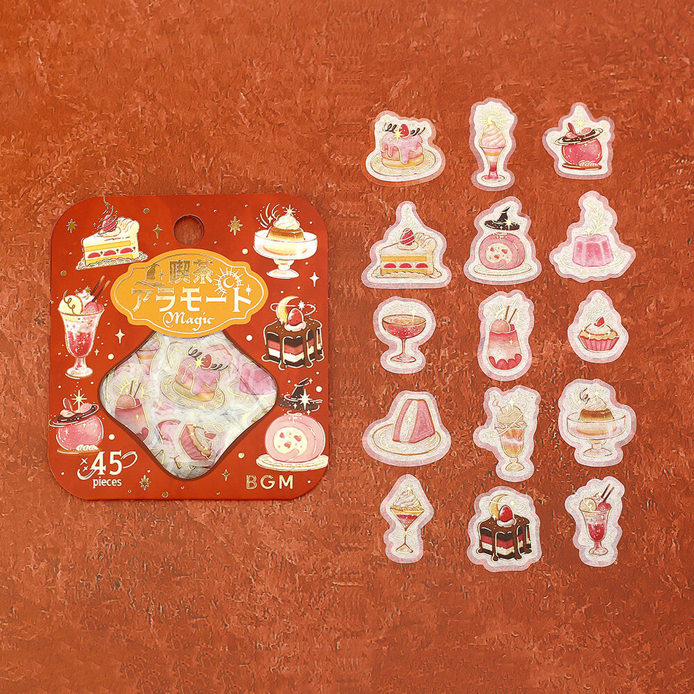 BGM - Flake Stickers - Cafe a la Mode - Magic - Flame – Ink & Starstuff