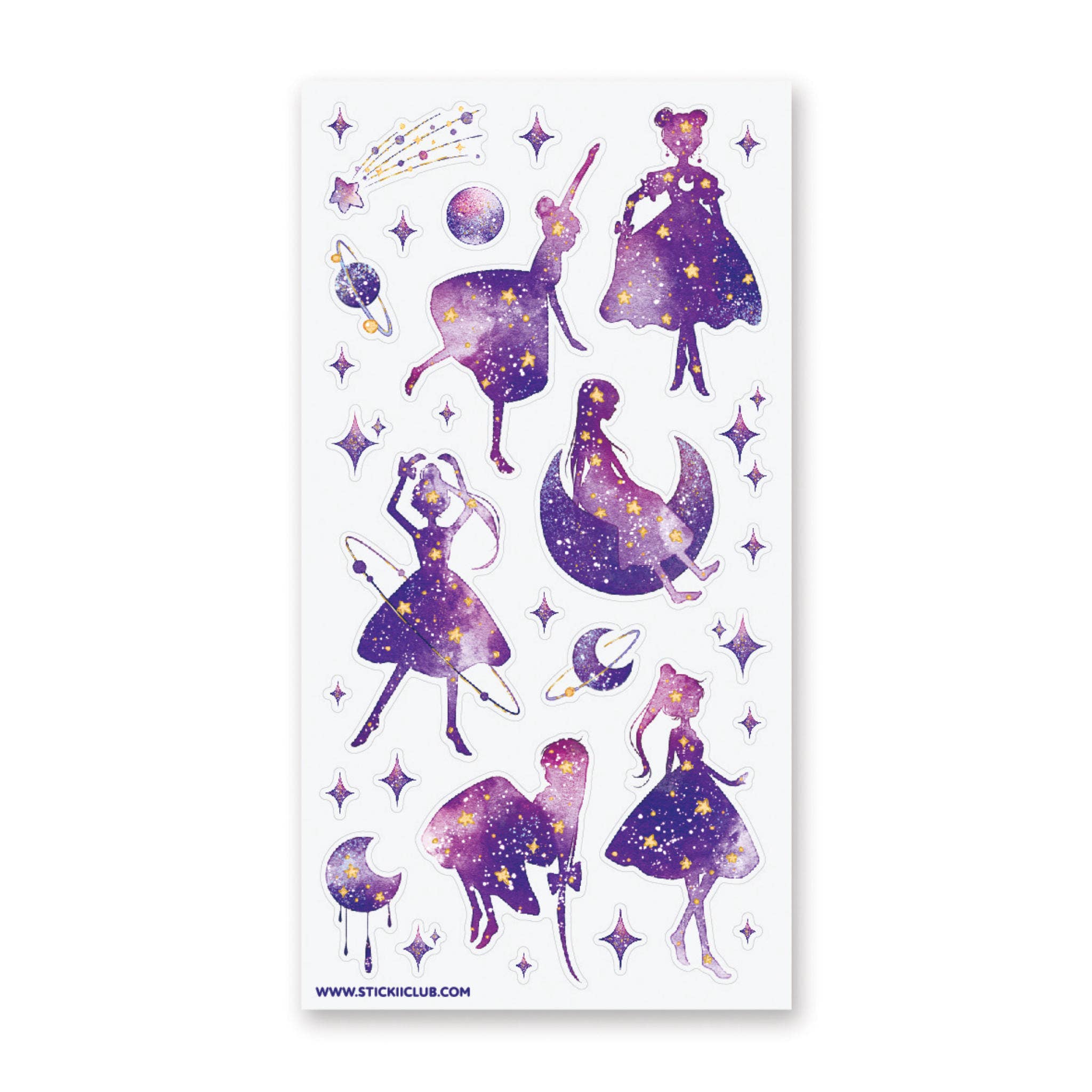 STICKII - Sticker Sheet - Galaxy Girl Sticker Sheet – Ink & Starstuff